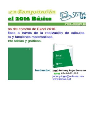 Excel basico-2016-sistemas-uni | PDF