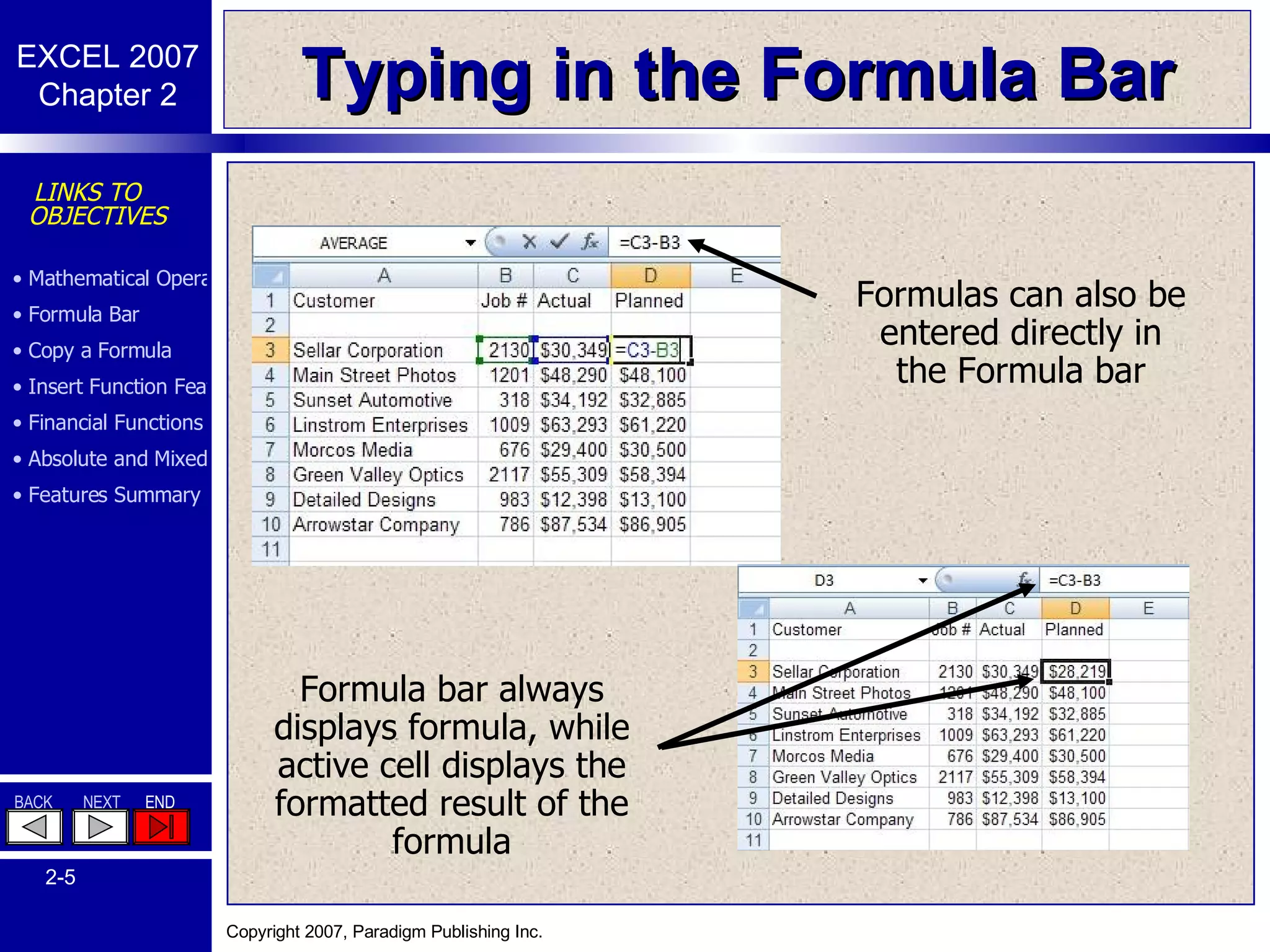 Excel Chapter 2 - Inserting Formulas in a Worksheet | PPT