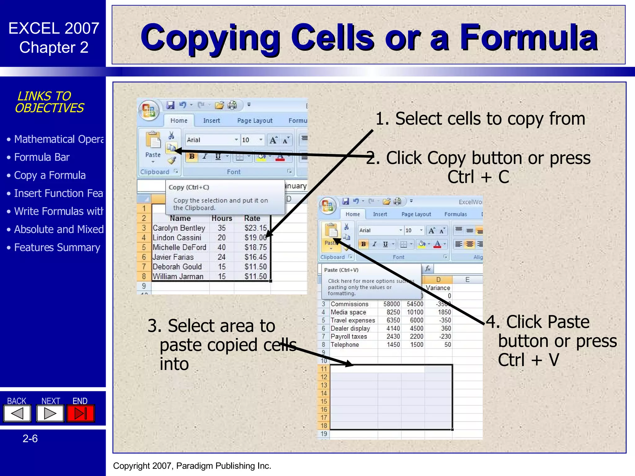 Excel Chapter 2 - Inserting Formulas in a Worksheet | PPT
