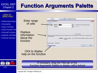 Excel Chapter 2 - Inserting Formulas in a Worksheet | PPT