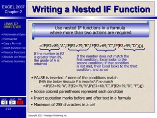 Excel Chapter 2 - Inserting Formulas in a Worksheet | PPT