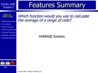 Excel Chapter 2 - Inserting Formulas in a Worksheet | PPT