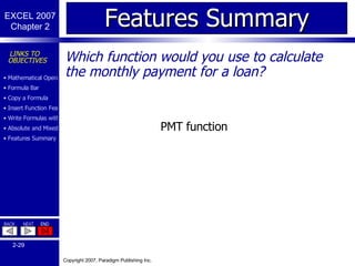 Excel Chapter 2 - Inserting Formulas in a Worksheet | PPT
