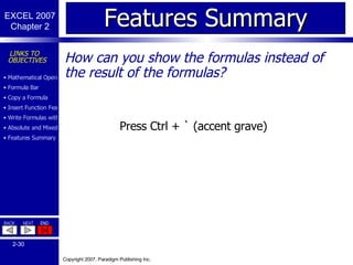 Excel Chapter 2 - Inserting Formulas in a Worksheet | PPT