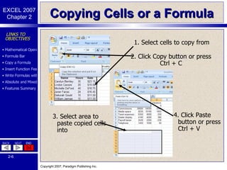 Excel Chapter 2 - Inserting Formulas in a Worksheet | PPT