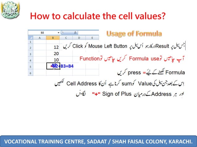 Excel formula-1 | PPSX | Technology & Computing