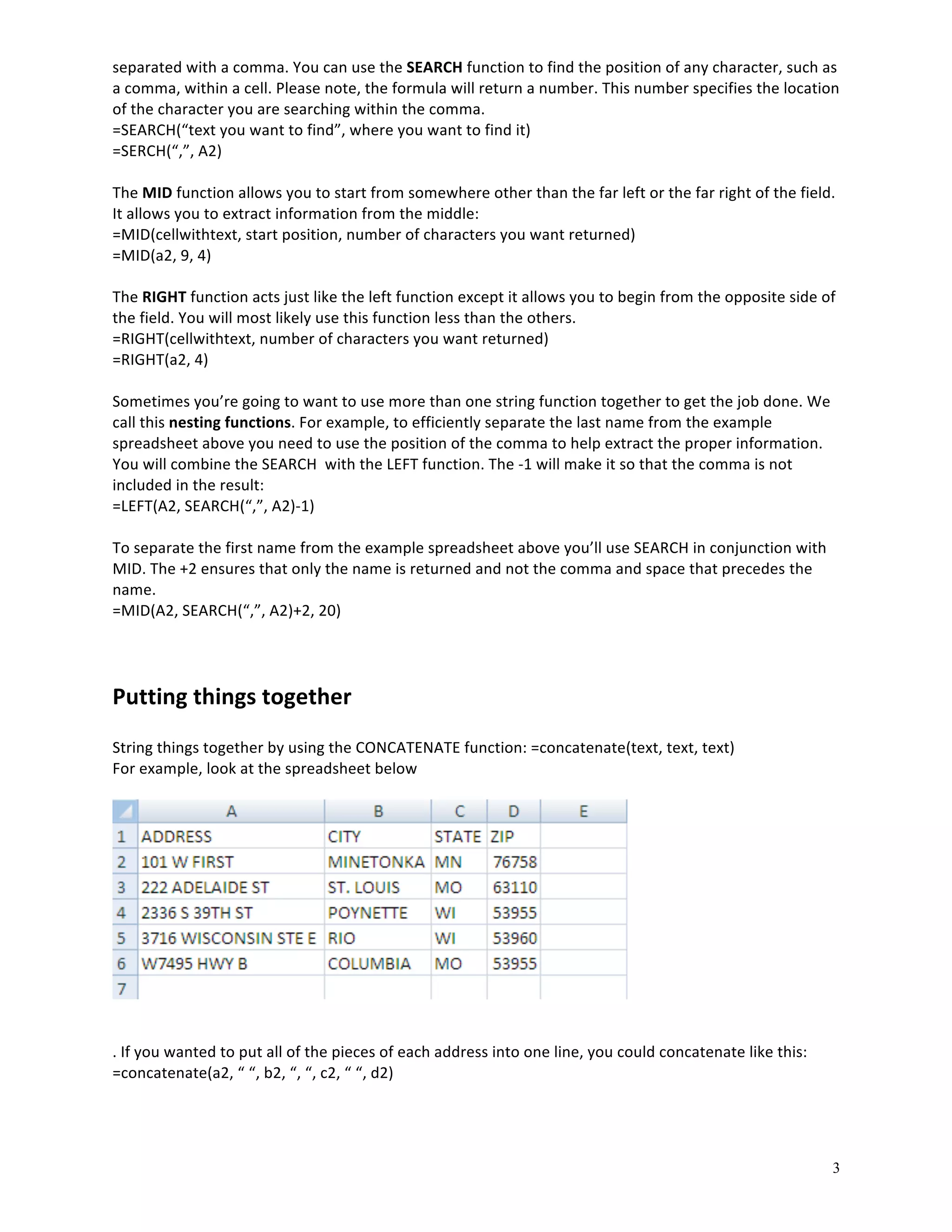 Excel formulas-a-quick-list | PDF