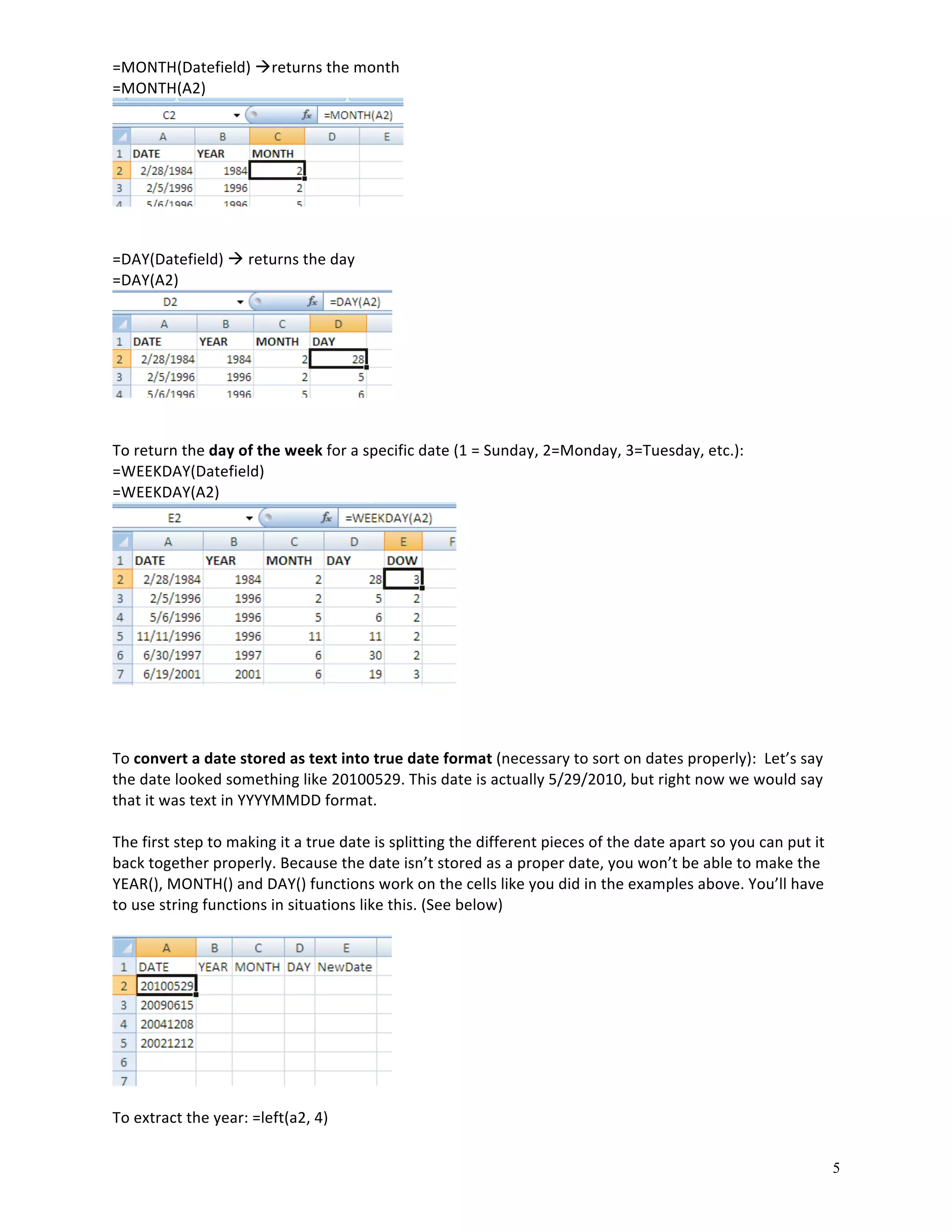 Excel formulas-a-quick-list | PDF