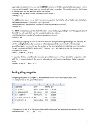 Excel formulas-a-quick-list | PDF
