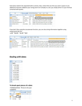 Excel formulas-a-quick-list | PDF