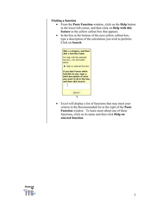 Excel formulas-manual | PDF