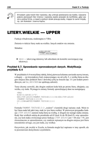 Excel. Funkcje w przykładach | PDF