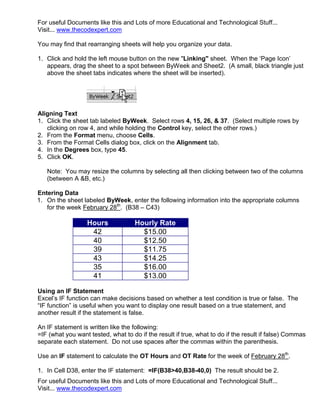 Excel Intermediate | PDF