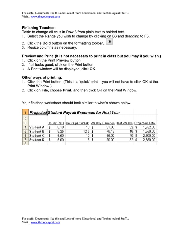Excel Intro Part1 | PDF