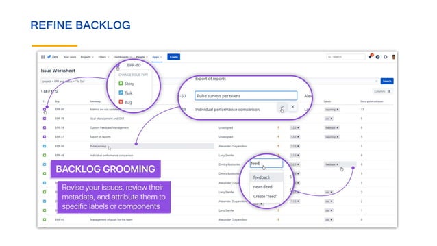 Excel like issue editing in Jira Cloud with Spreadsheet Issue Field Editor | PPT