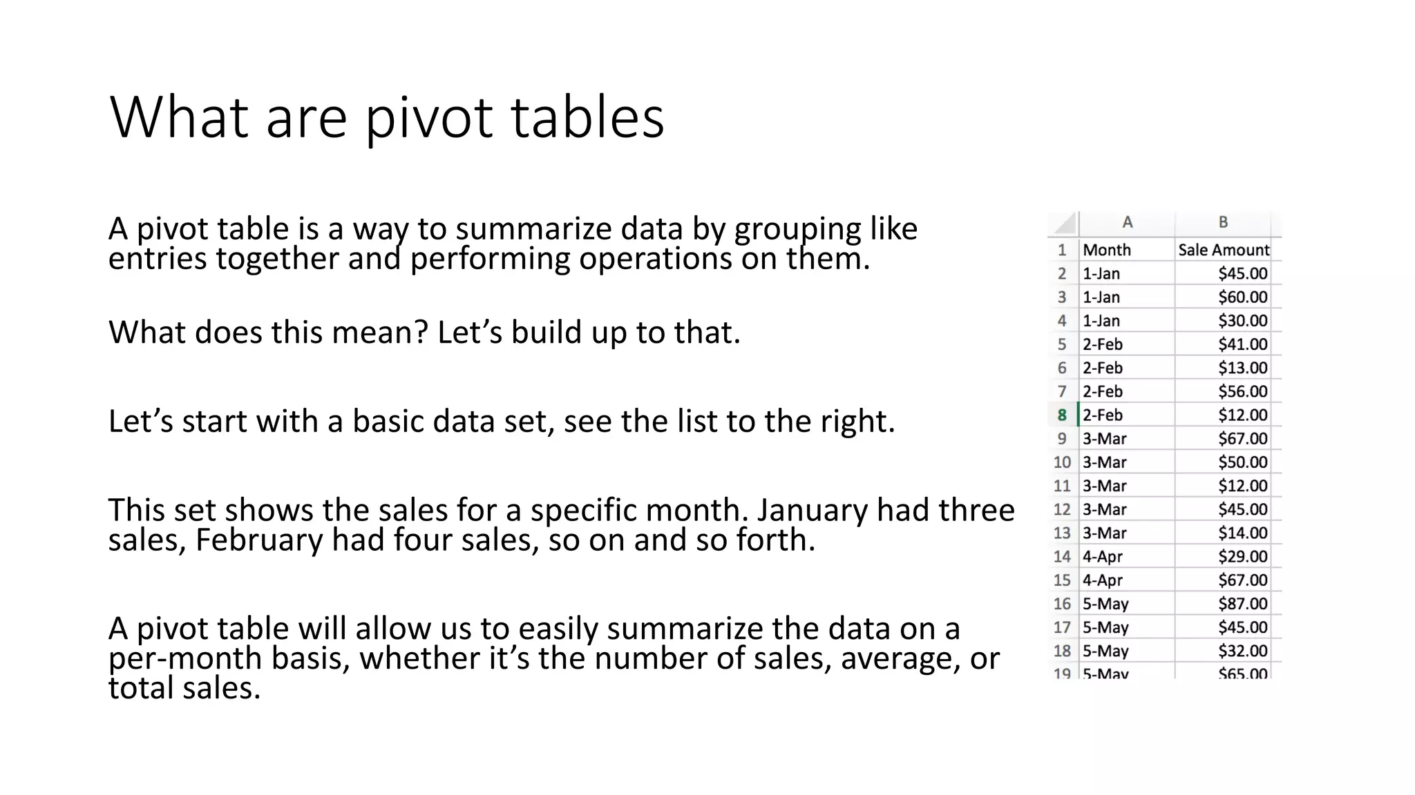 Excel Pivot Tables | PPTX | Business | Business and Finance