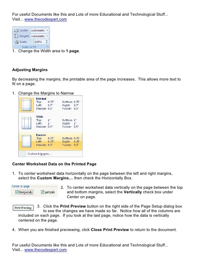 Excel Printing Tips2007