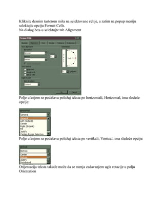 Excel priprema-1112 | DOC