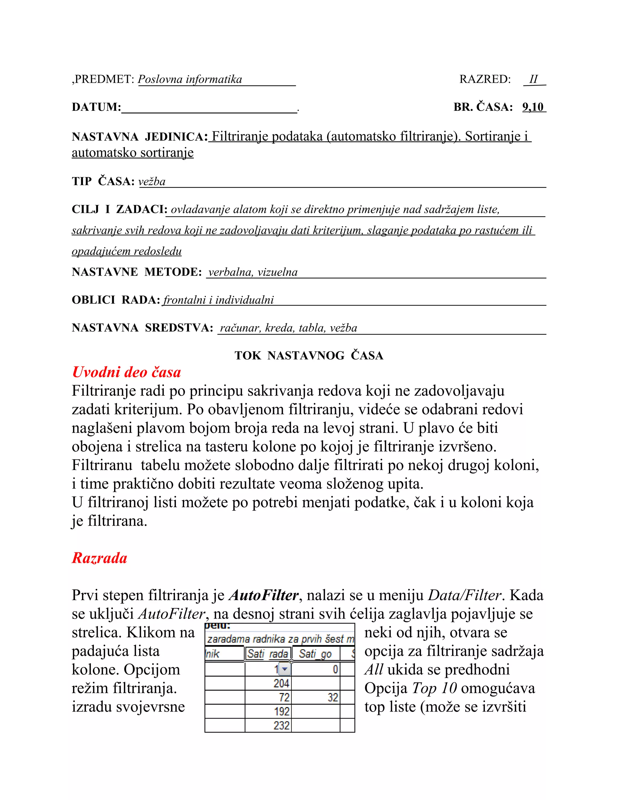 Excel priprema-910 | PDF