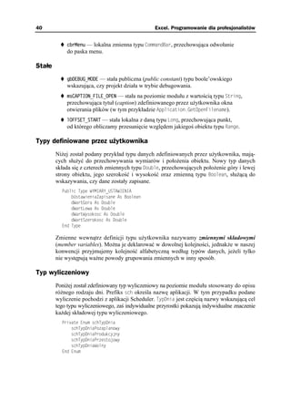 Excel. Programowanie dla profesjonalistów | PDF