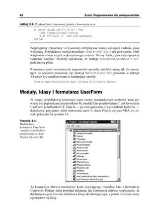 Excel. Programowanie dla profesjonalistów | PDF