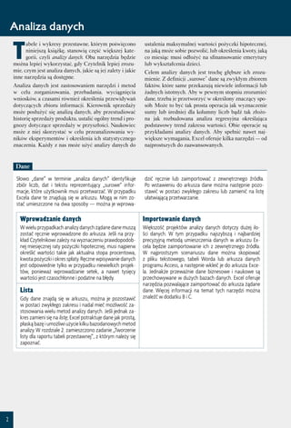 Excel. Tabele i wykresy przestawne. Przewodnik po tworzeniu ...