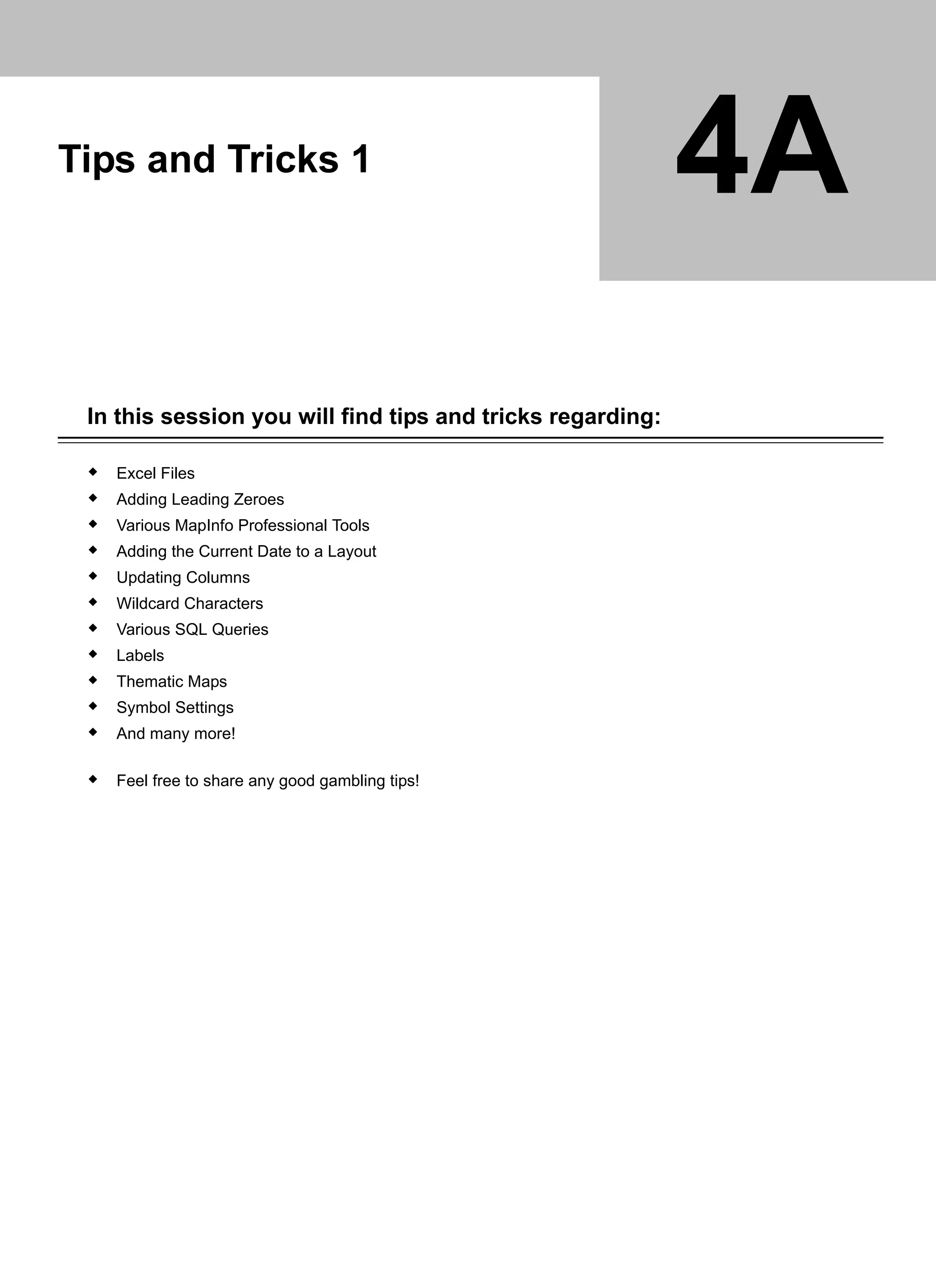 Excel Tips Tricks Pdf
