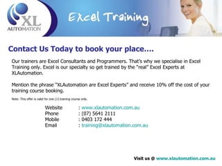 Excel Training Presentation | PPT