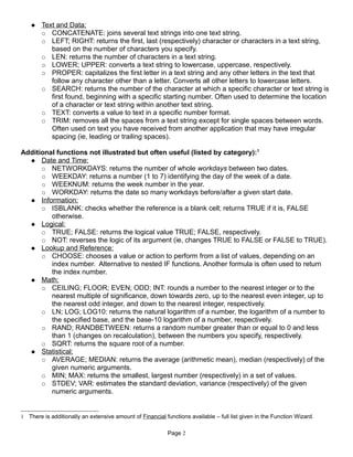 Excel.useful fns | PDF | Technology & Computing