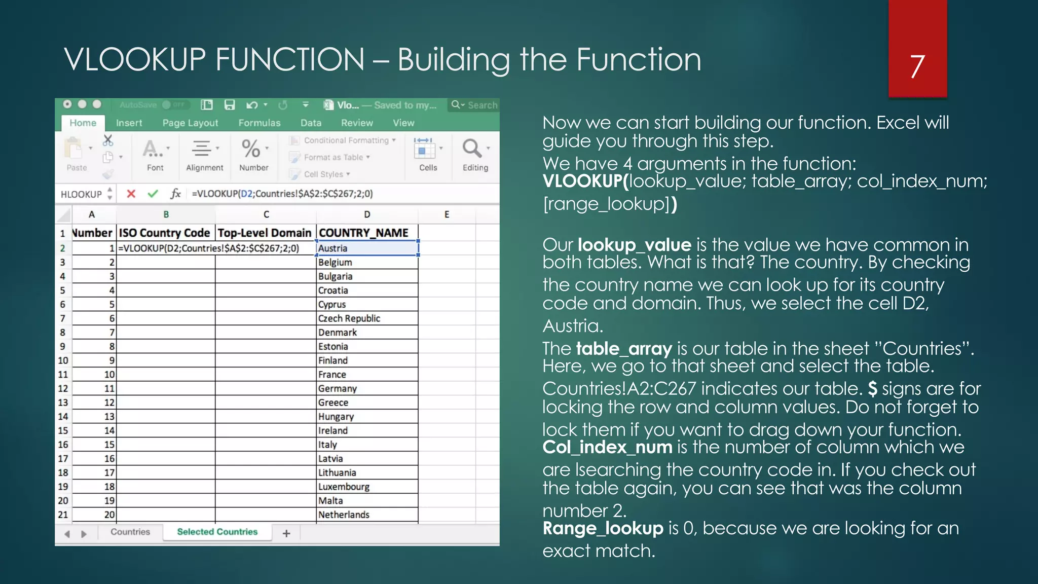Excel Tutorials Vlookup And Hlookup Functions Ppt