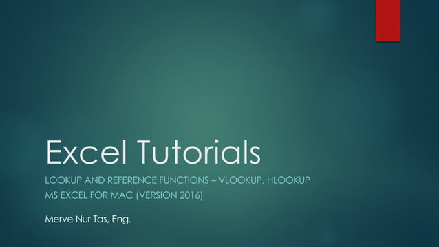 Excel Tutorials Vlookup And Hlookup Functions Pdf Databases