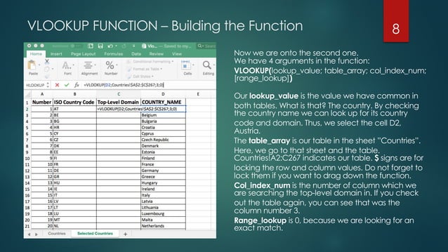 Excel Tutorials Vlookup And Hlookup Functions Pdf Databases Computer Software And