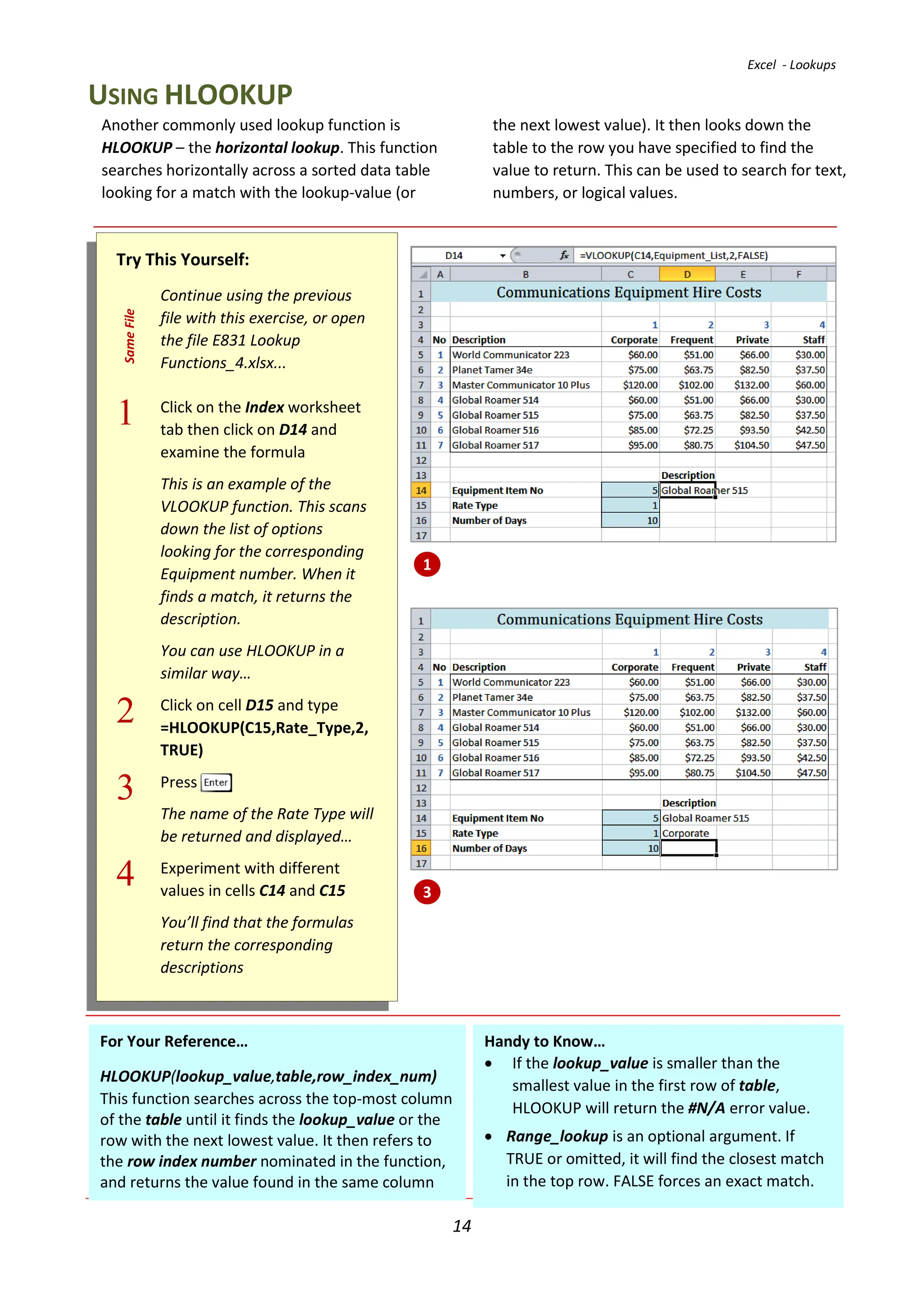 EXCEL-VLOOKUP-AND-HLOOKUP LECTURE NOTES ALL EXCEL VLOOKUP NOTES PDF | PDF