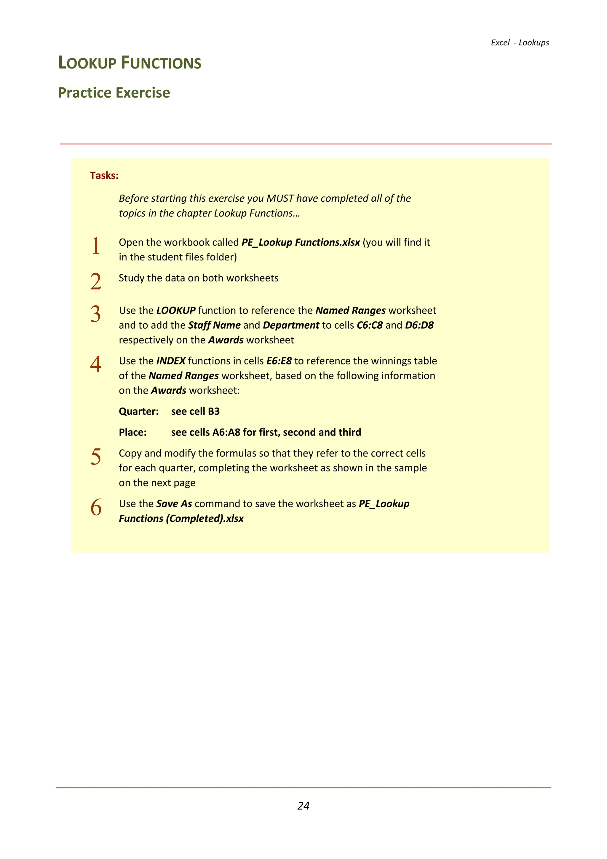 EXCEL-VLOOKUP-AND-HLOOKUP LECTURE NOTES ALL EXCEL VLOOKUP NOTES PDF | PDF