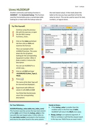 EXCEL-VLOOKUP-AND-HLOOKUP LECTURE NOTES ALL EXCEL VLOOKUP NOTES PDF | PDF