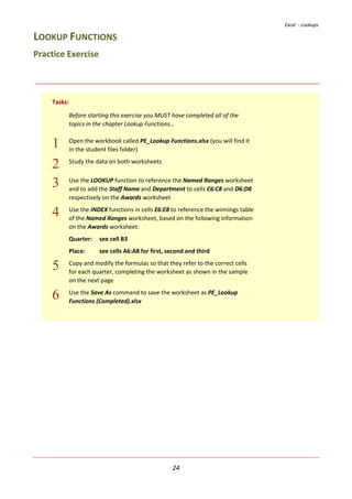 EXCEL-VLOOKUP-AND-HLOOKUP LECTURE NOTES ALL EXCEL VLOOKUP NOTES PDF | PDF