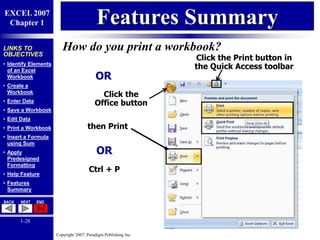 Excel07 l1 ch1 computer literacy | PPT