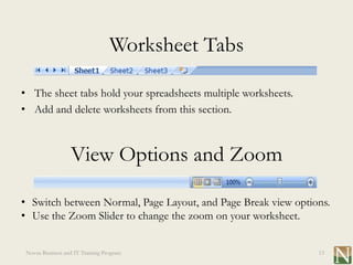 Excel Lesson 1: Excel Basics | PPTX