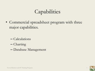 Excel Lesson 1: Excel Basics | PPTX