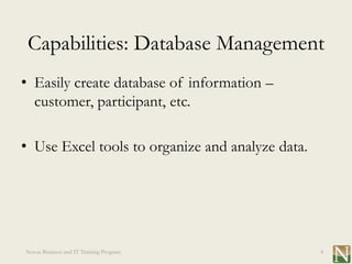 Excel Lesson 1: Excel Basics | PPTX