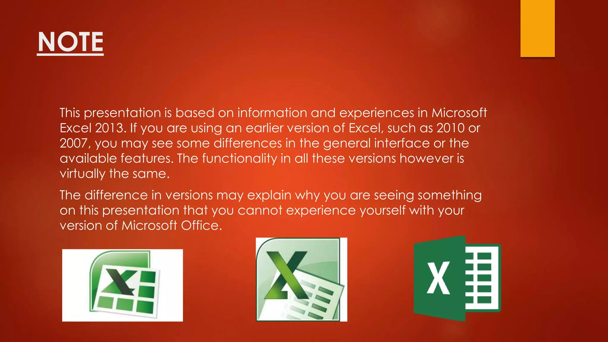 Microsoft Excel 101 | PPTX
