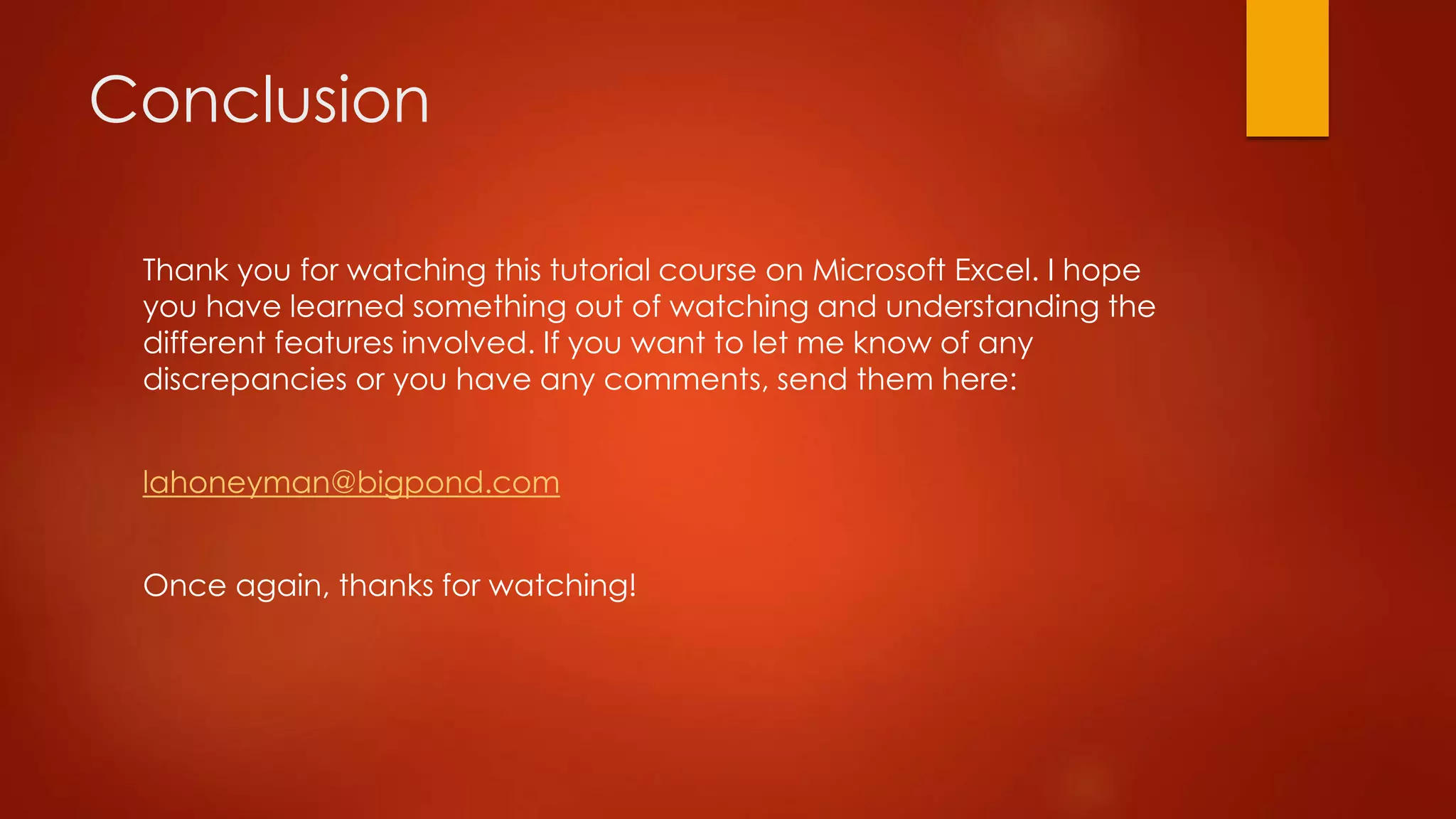 Microsoft Excel 101 | PPTX