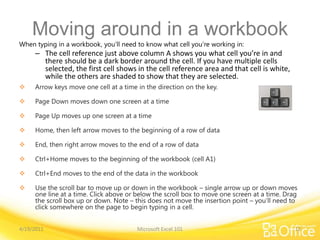 MS Excel 2010 training module | PDF