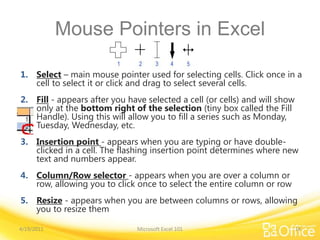 MS Excel 2010 training module | PDF