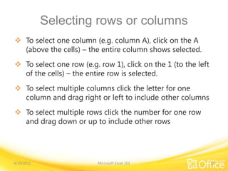 MS Excel 2010 training module | PDF