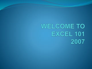Excel 101 | PPTX