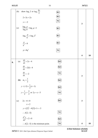 Excel 1 addmath_f4_p2_2011 | PDF