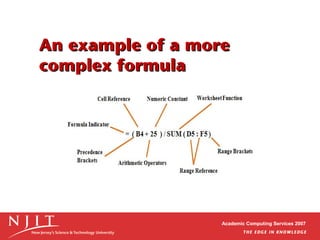 Excel 2003 formulas | PPT