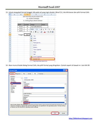 Excel 2007 bagian 1 | PDF