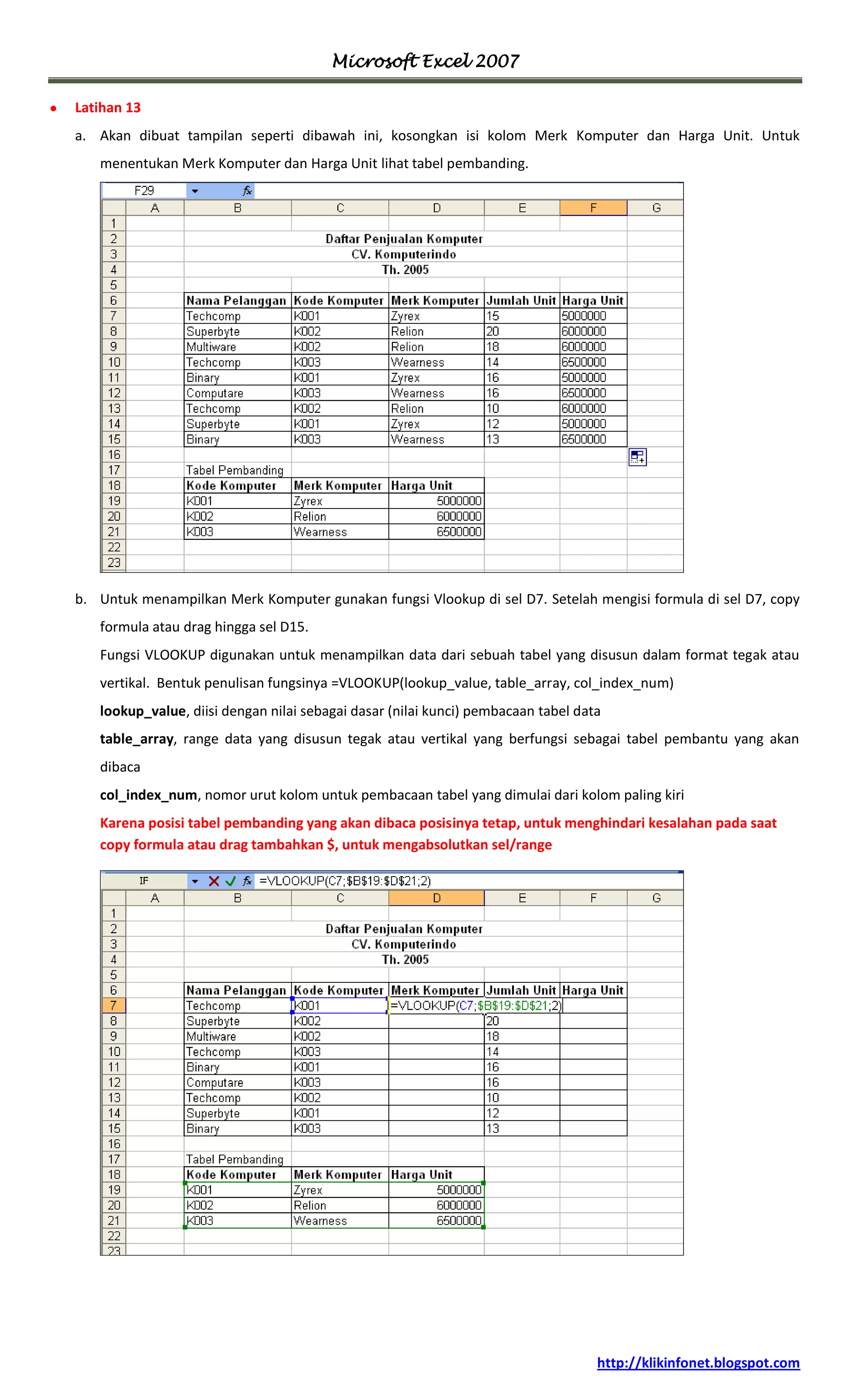 Excel 2007 bagian 2 | PDF